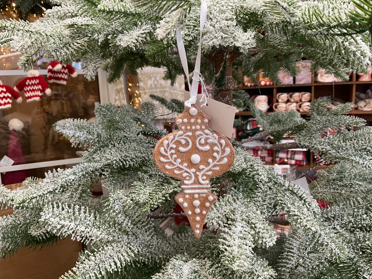 Gingerbread Finial Ornament Hanging - GTE080