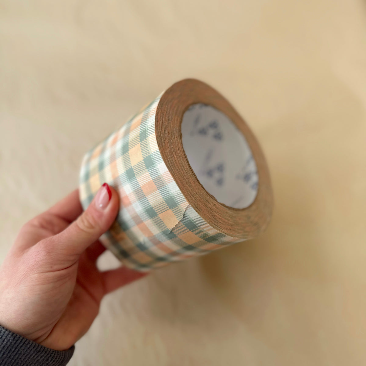 Pastel Plaid Kraft Tape Roll